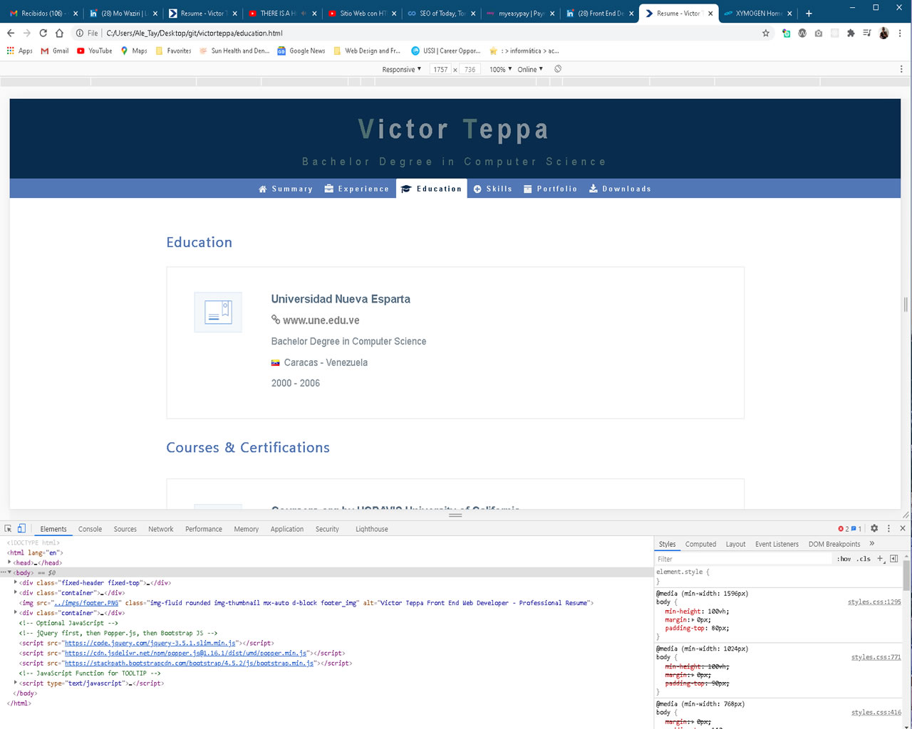 Portfolio | Victor Teppa Resume